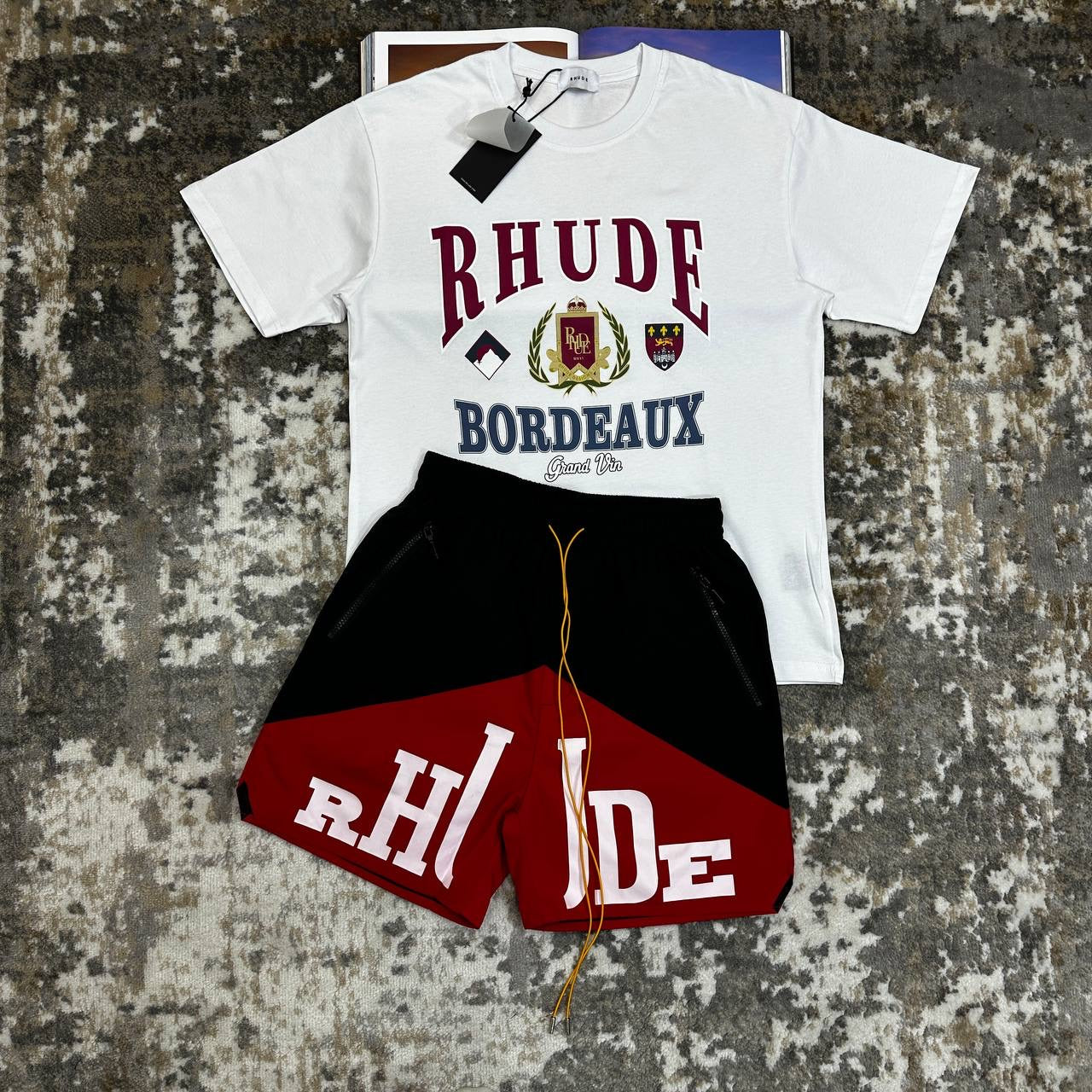 RUDE SHORTS SET WHITE