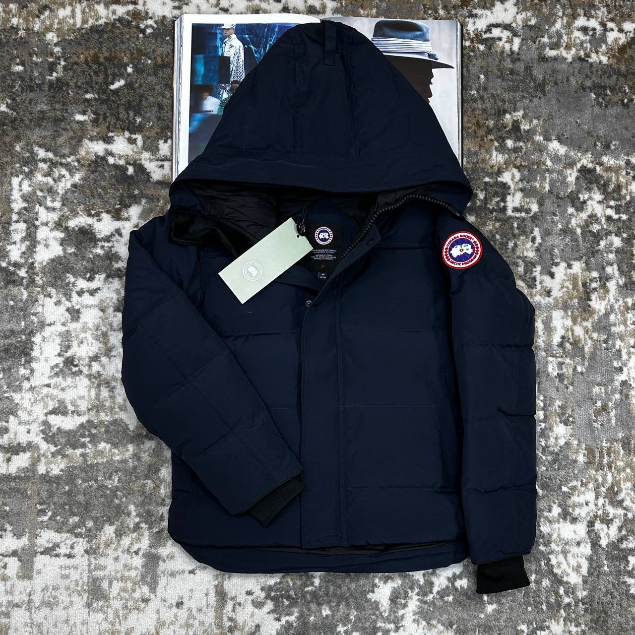 CANDA GOOSE MACMILLAN WITH DUCK DOWN FUR - NAVY